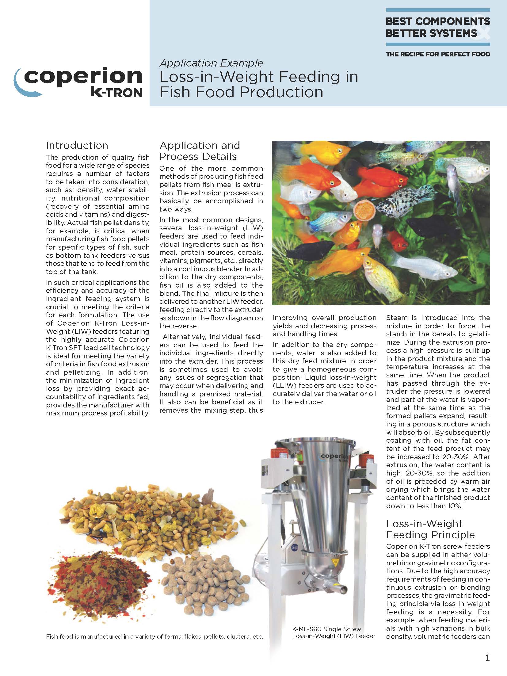 Loss-in-Weight Feeding in Fish Food Production - Flo-Dynamics, Inc ...